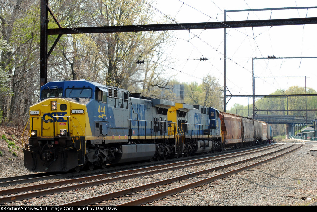 CSX AC44CW 444 leads a YN2 duo on K531-14